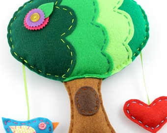 Felt wall hanging | Etsy