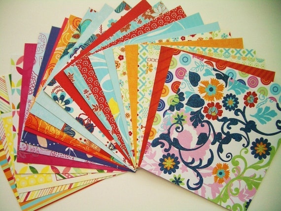 NEW DCWV FUN IN THE SUN SUMMER GLITTER STACK Paper Pack Set of