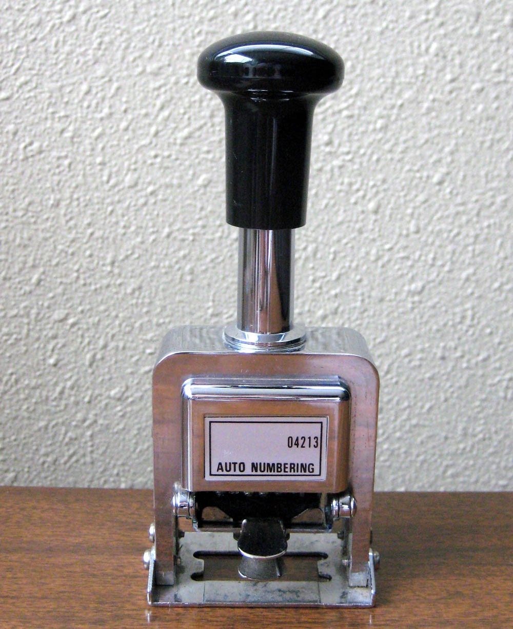 SALE Automatic Numbering Machine Stamp