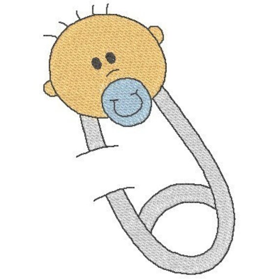 Embroidery Designs Instant Download Baby Pins Machine