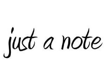 Just a note stamp | Etsy