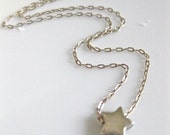 Items similar to Tiny Star Necklace in Gold and SIlver - "A Special ...