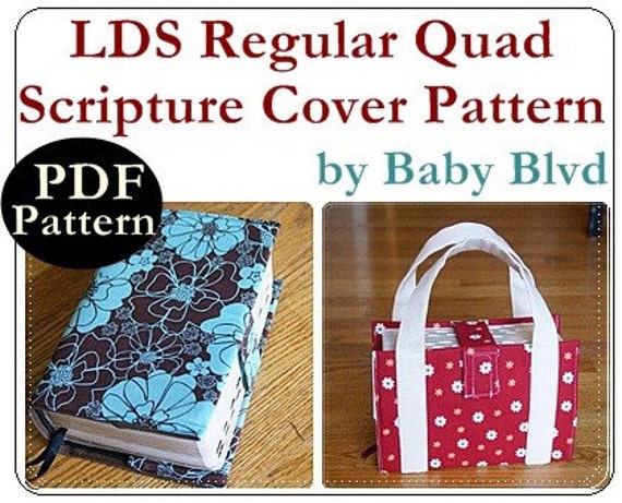 PATTERN/Tutorial for LDS Regular Quad Scripture Cover