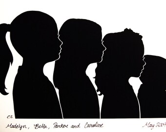 Four sisters art | Etsy