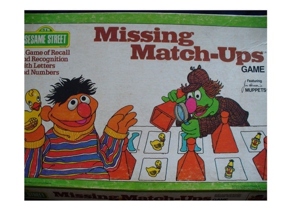 Sesame Street Missing Match Ups Game