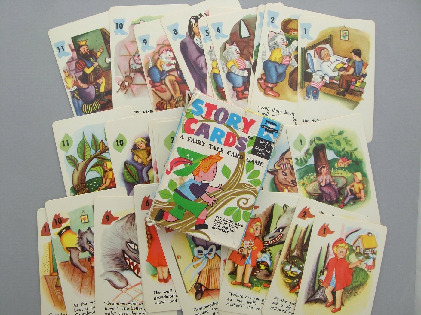 Vintage STORY CARDS by Ed-U-Card COMPLETE SET