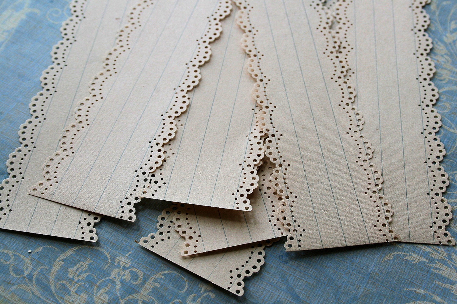 30 Wide Paper Lace Strips double cut edge 2 wide