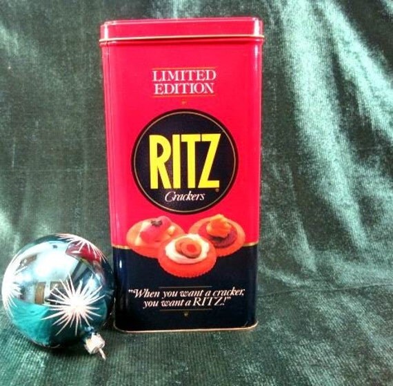 Vintage Limited Edition Ritz Cracker Tin Circa 1987