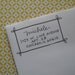 Michele Handwritten Address Stamp: your choice of self-inking