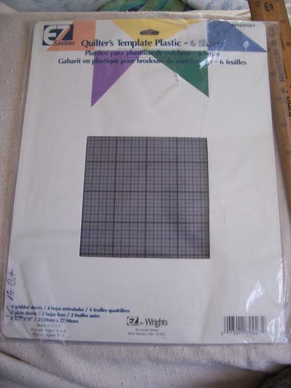 Ez Quilting Template Plastic