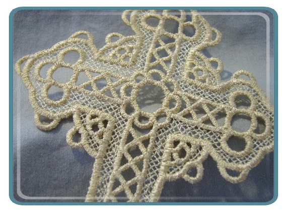 Lace Embroidered Cross