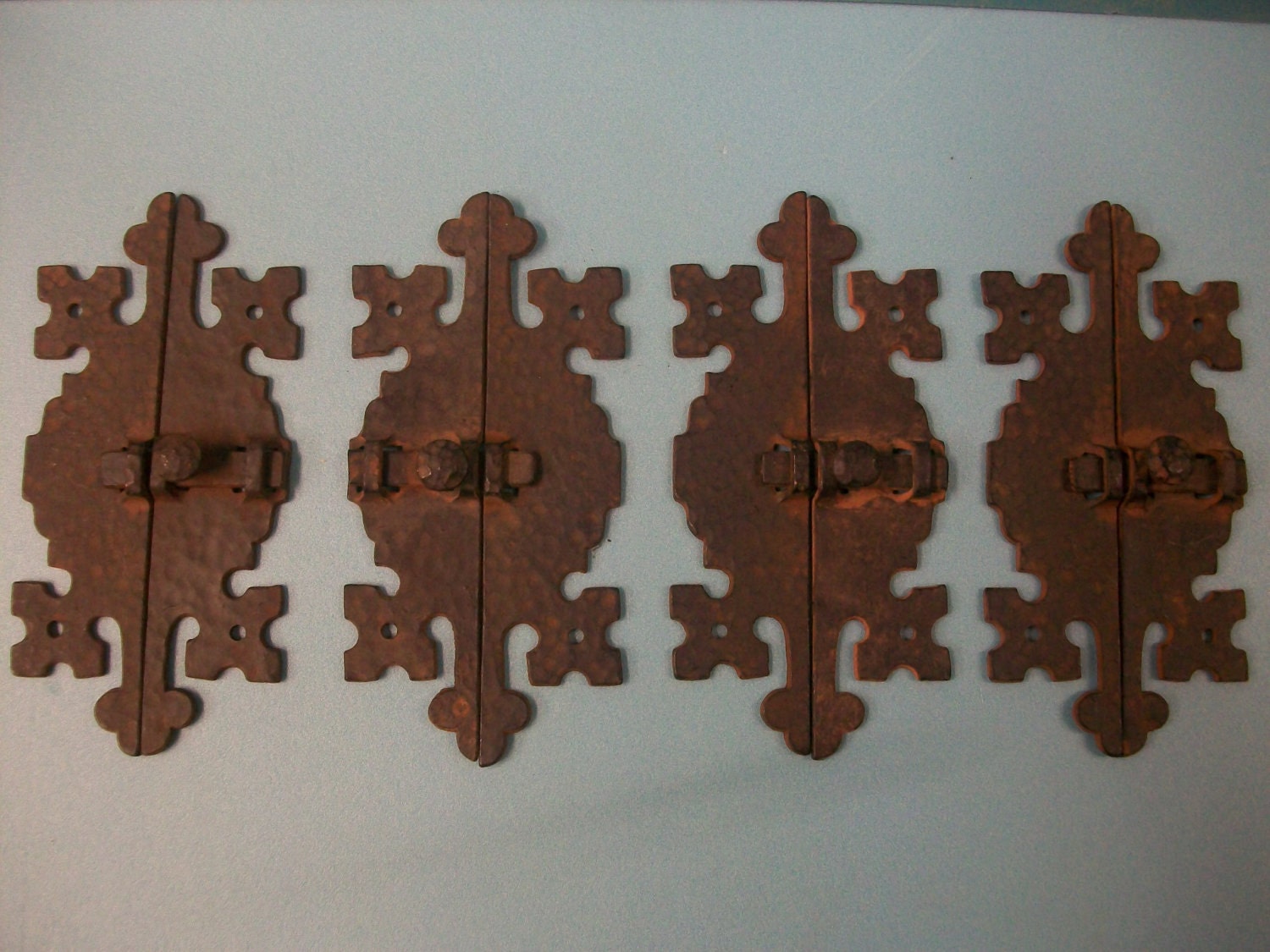 1pr RUSTIC MISSION Style LATCH Old World, Arts and Crafts,Cabinet Latch ...