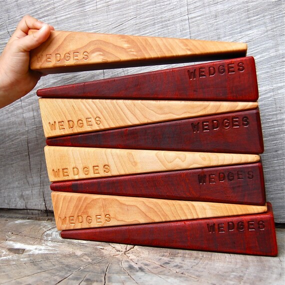 Natural Organic Hardwood Ramp Blocks 'Wedges'