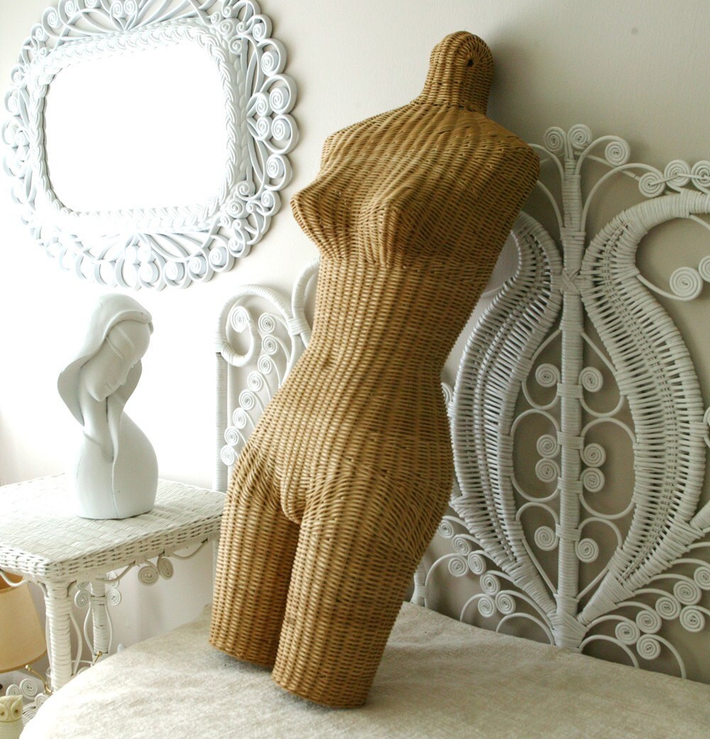 Wicker Shabby Chic Mannequin