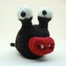Slacula the Vampire Slug Amigurumi Plush Soft by cheezombie