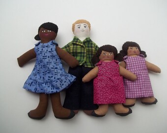 Custom Little Doll Family of 3