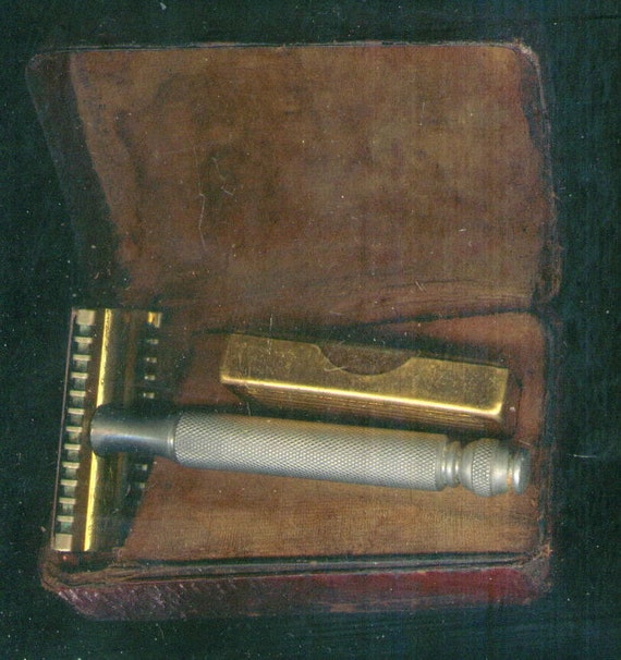 Antique Gillette Razor Box Vintage Shaving by FriedGreenTomato