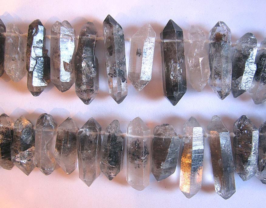 Large Raw Tibetan Quartz Crystal Point Beads