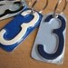 Number Three License Tag Keychain by 8milecreekdesigns on Etsy