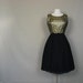 Vintage 1950s RAT PACK Cocktail Dress M-L
