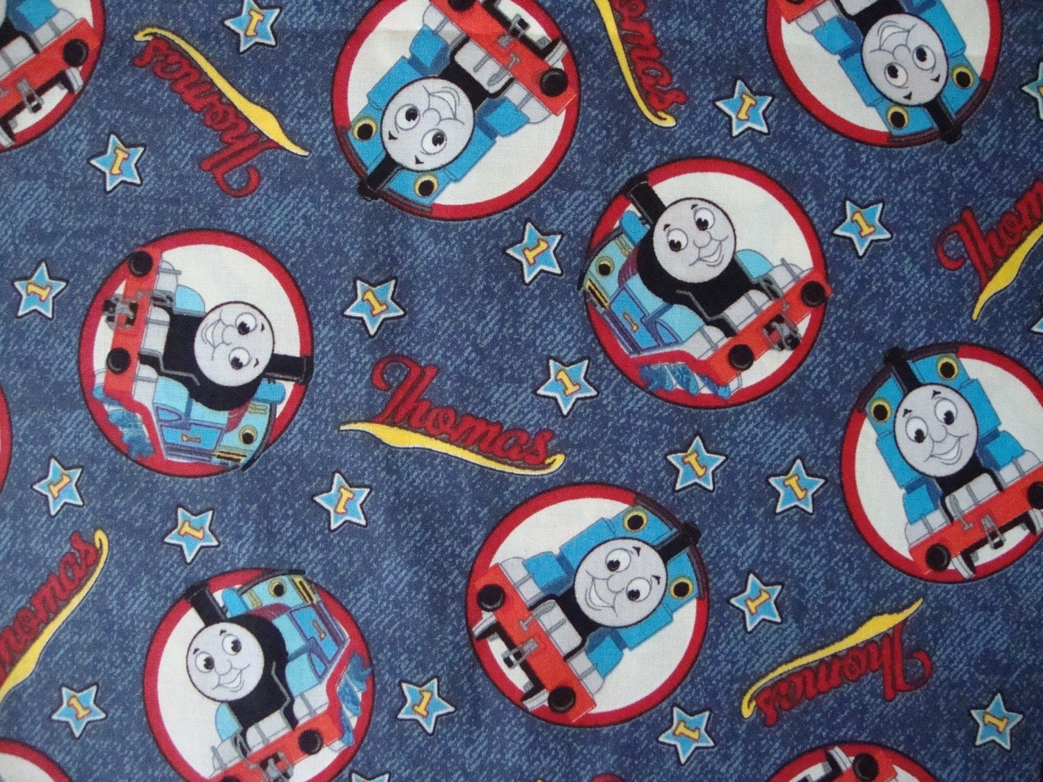 Cotton Fabric THOMAS THE TANK ENGINE and Friends Design