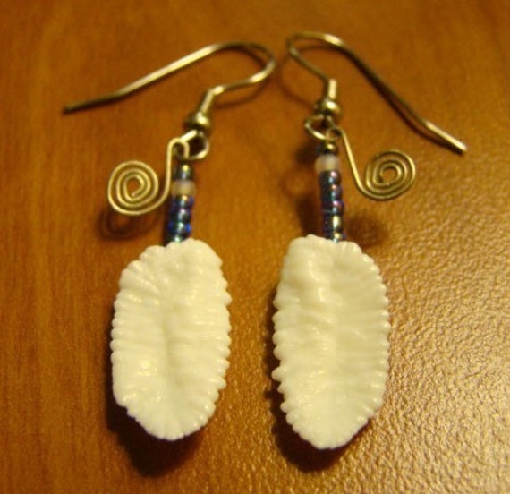 Pacific Cod otolith earbone earrings