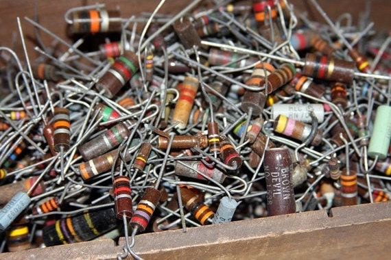 Antique Radio Resistors 12 by VintageSupplyCo on Etsy