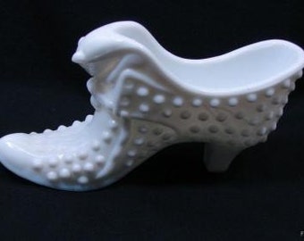 Fenton glass shoe | Etsy