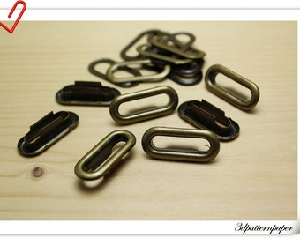 Oval metal button | Etsy