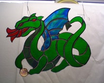 Popular items for stained glass dragon on Etsy