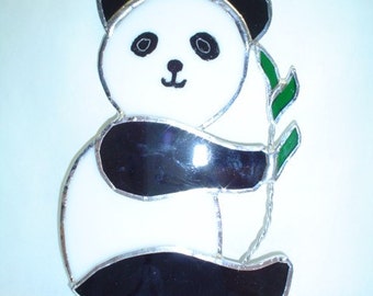 Stained glass panda | Etsy