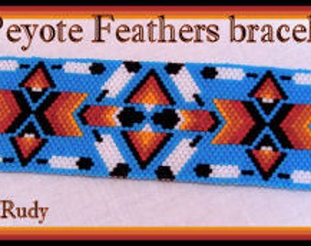 Seed Bead PATTERN for Peyote Stitch Lace5 Bracelet