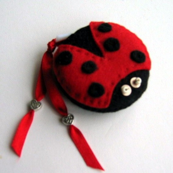 Ladybug Covered Tape Measure Retractable Very Cute