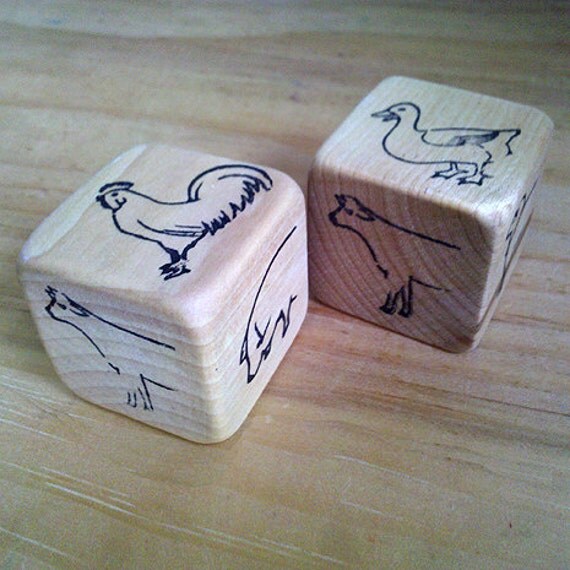 Items similar to Farm Animals - Storytelling Dice game for Storytelling ...