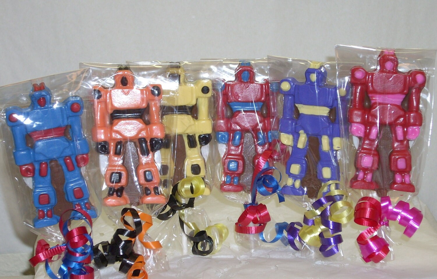 Chocolate Robot Lollipops by candycottage on Etsy