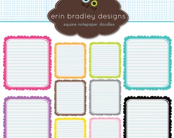 50% OFF SALE Flower Frames Clipart Graphics by ErinBradleyDesigns