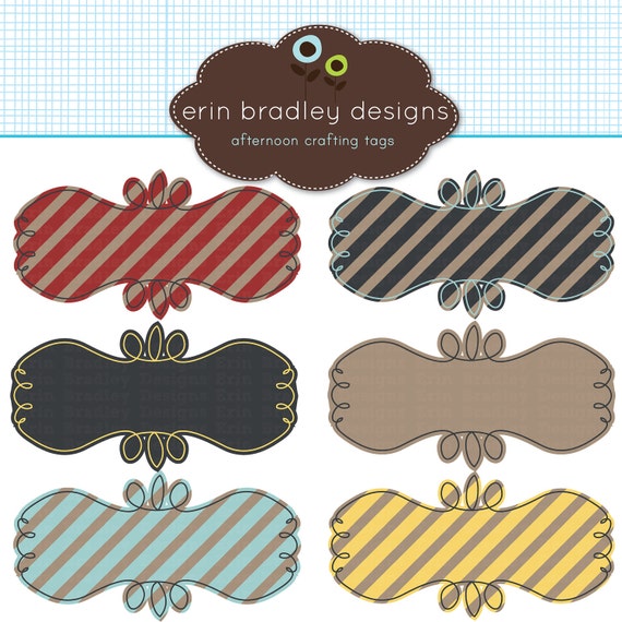 Digital Scrapbooking Clipart Clip Art Red by ErinBradleyDesigns