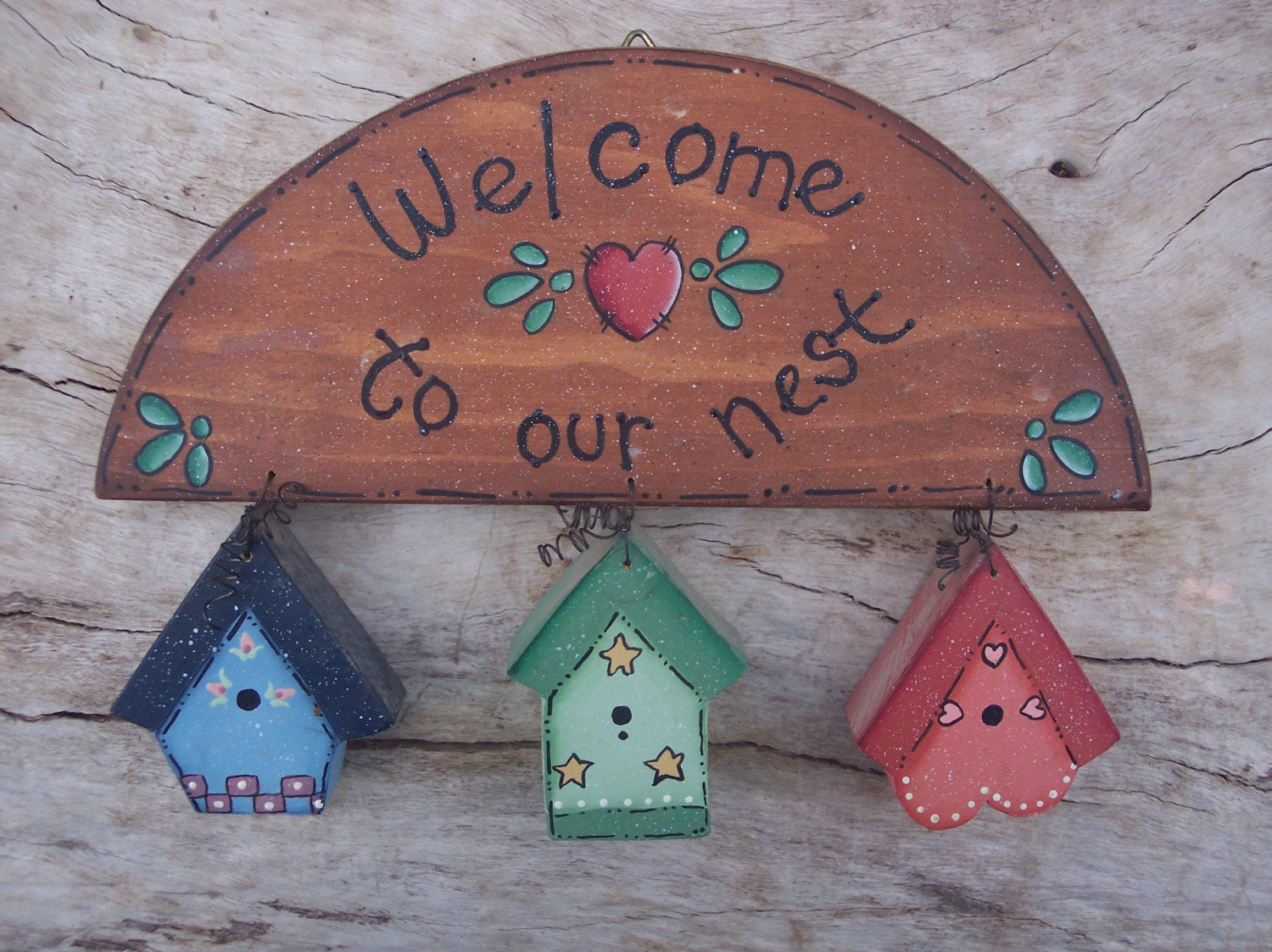 Welcome to our nest sign