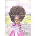 African American Modern Rapunzel with Curly Hair 8x10 Print