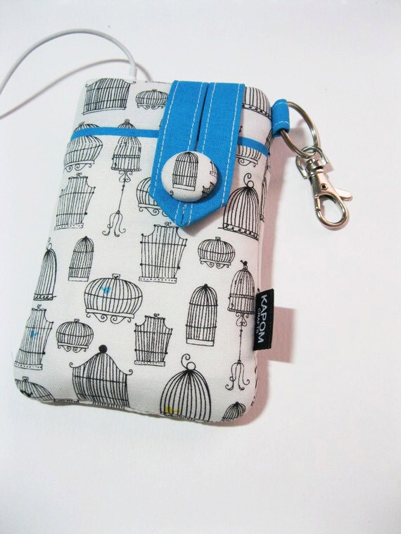 Fabric iPhone Case iPod case Smartphone case Bird Cages on