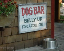 Unique dog bar related items | Etsy