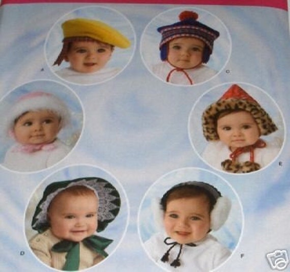 BABY / TODDLER FLEECE HAT SEWING PATTERN REALLY UNIQUE