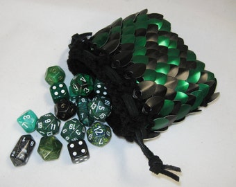 Scalemail Armor Dragonhide Knitted Gauntlets made by Crystalsidyll