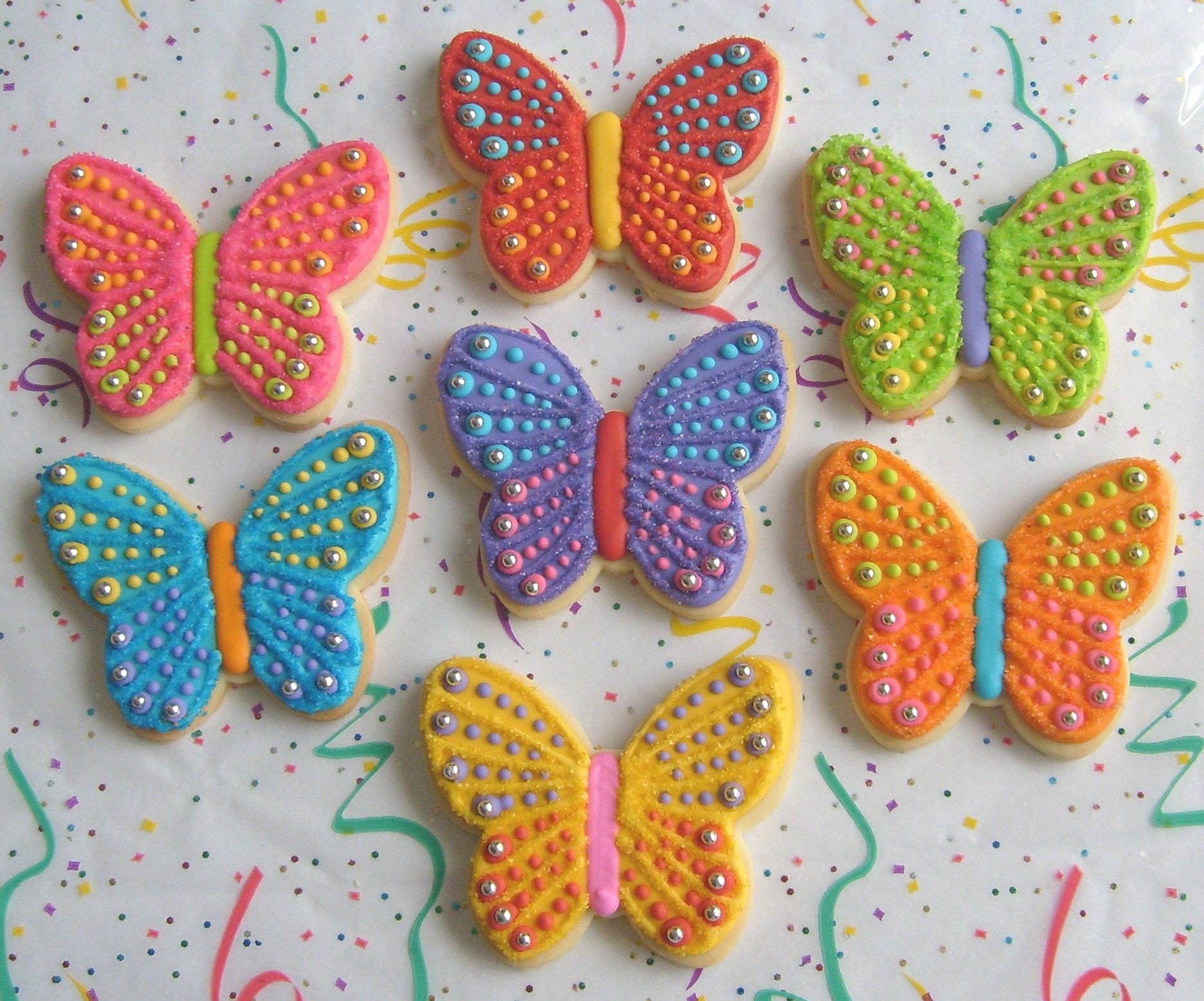 SPARKLE BUTTERFLIES Butterfly Cookie Favors Butterfly