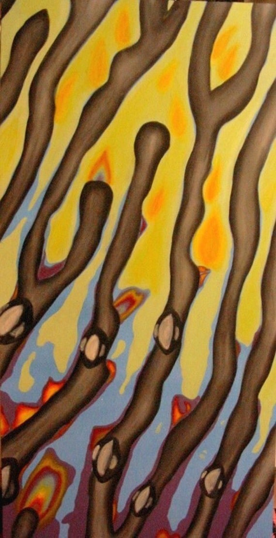 Under the Microscope Acrylic Painting