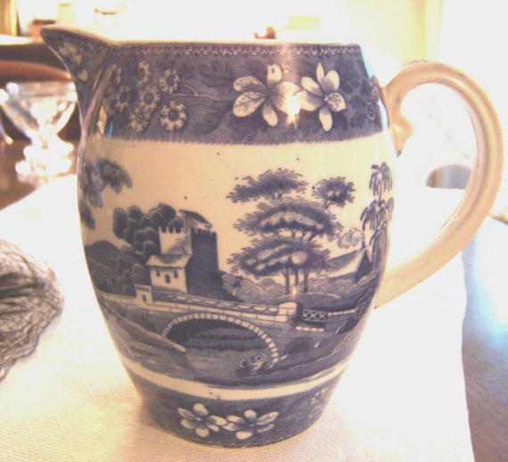 ANTIQUE JUG/PITCHER COPELAND SPODE TOWER OLD DESIGN