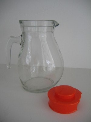 Pot Belly Glass Pitcher