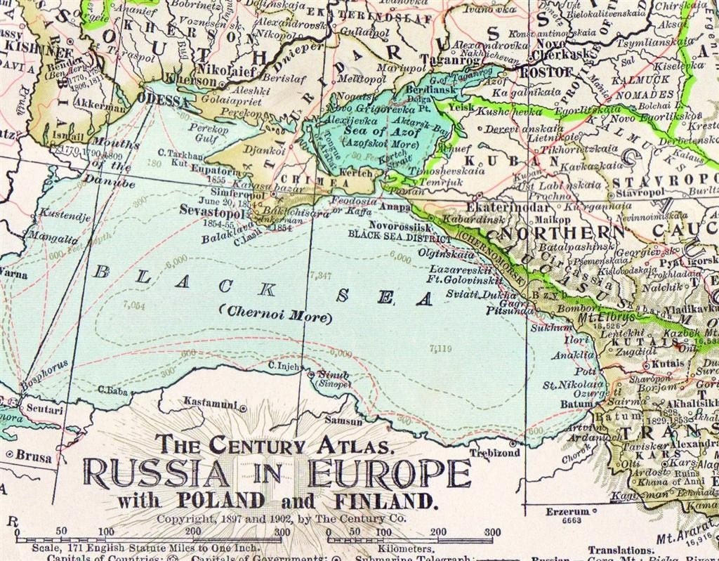 Map Of Russia In 1900 - Map