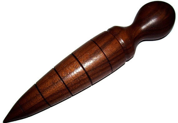 Solid Walnut Garden Dibble/ Planting Tool Made by thirteencolonies