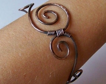 LOWER Armlet Minimalist Armband Lower Arm Cuff by StoneDelite